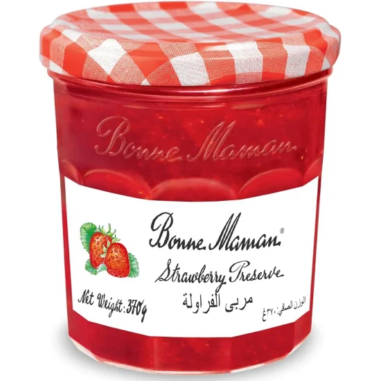 Bonne Maman Strawberry Preserve 370g, Pack Of 6